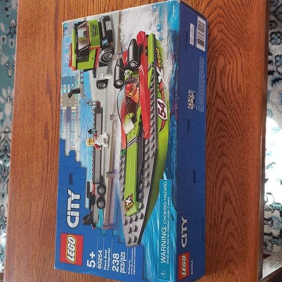 Lego | Toys | Lego City 6254 Race Boat Transporter | Poshmark